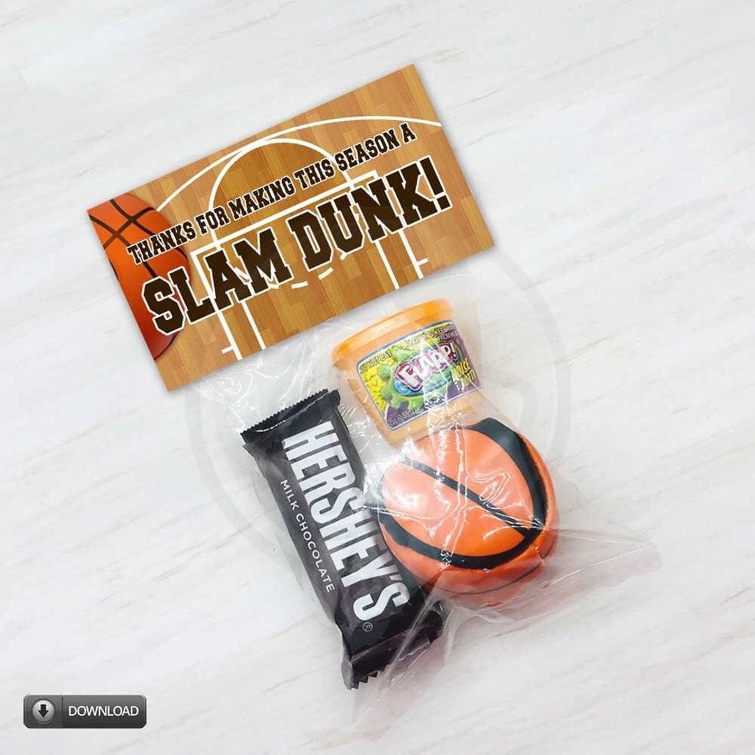 Printable Basketball Treat Bag Toppers, High School Kids Travel ...
