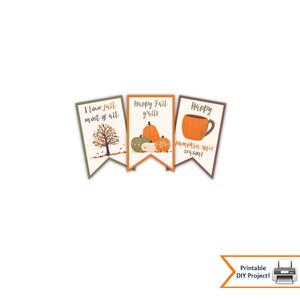 Printable Autumn Gift Tags Fall Pumpkin Spice Autumn - Etsy