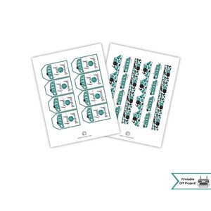 Teal and Black Cheerleading Printable Gift Tags, Cheer Team Mom Coach ...