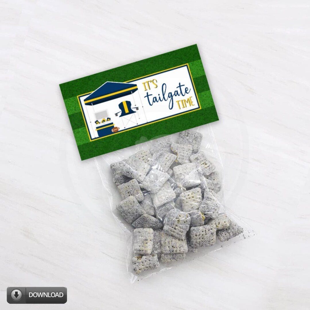 Tailgate Party Printable Bag Toppers, Tailgating Football Party ...