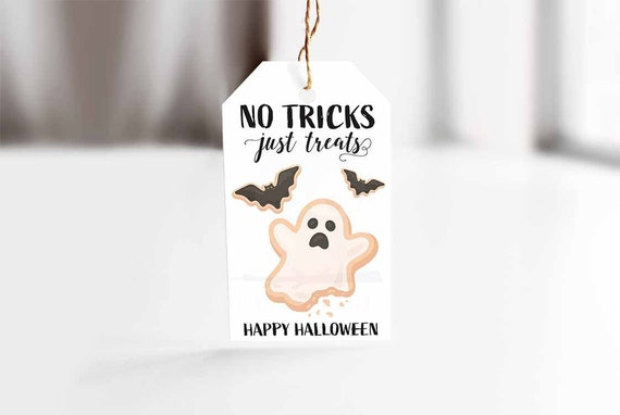 Printable Halloween Ghost Gift Tags Halloween Treat Cookie - Etsy