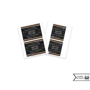 Welcome Back to School Bag Toppers, Back to School Printable, 1st Day ...