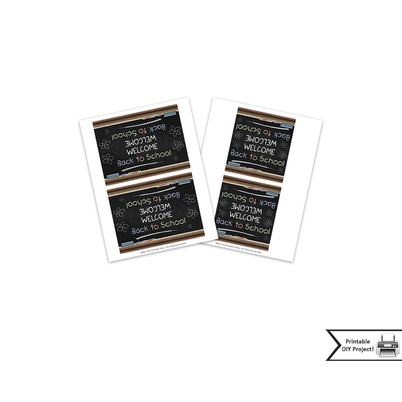 Welcome Back To School Bag Toppers Back To School Printable | Etsy