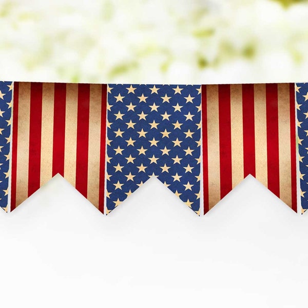 4th of July Bunting - Etsy