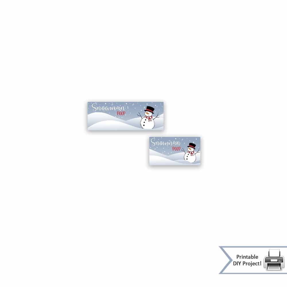 Printable Snowman Poop Treat Bag Toppers Christmas Party - Etsy