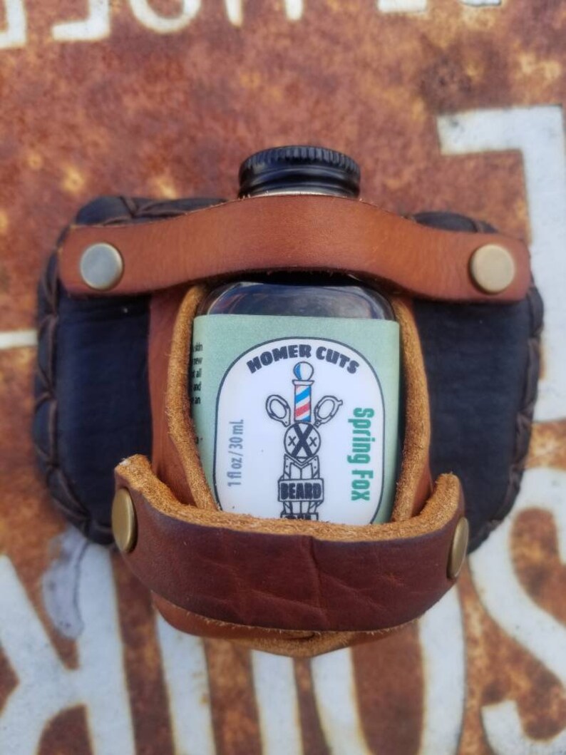 Leather Beard Oil Belt Buckle by Homer Cuts. - Etsy