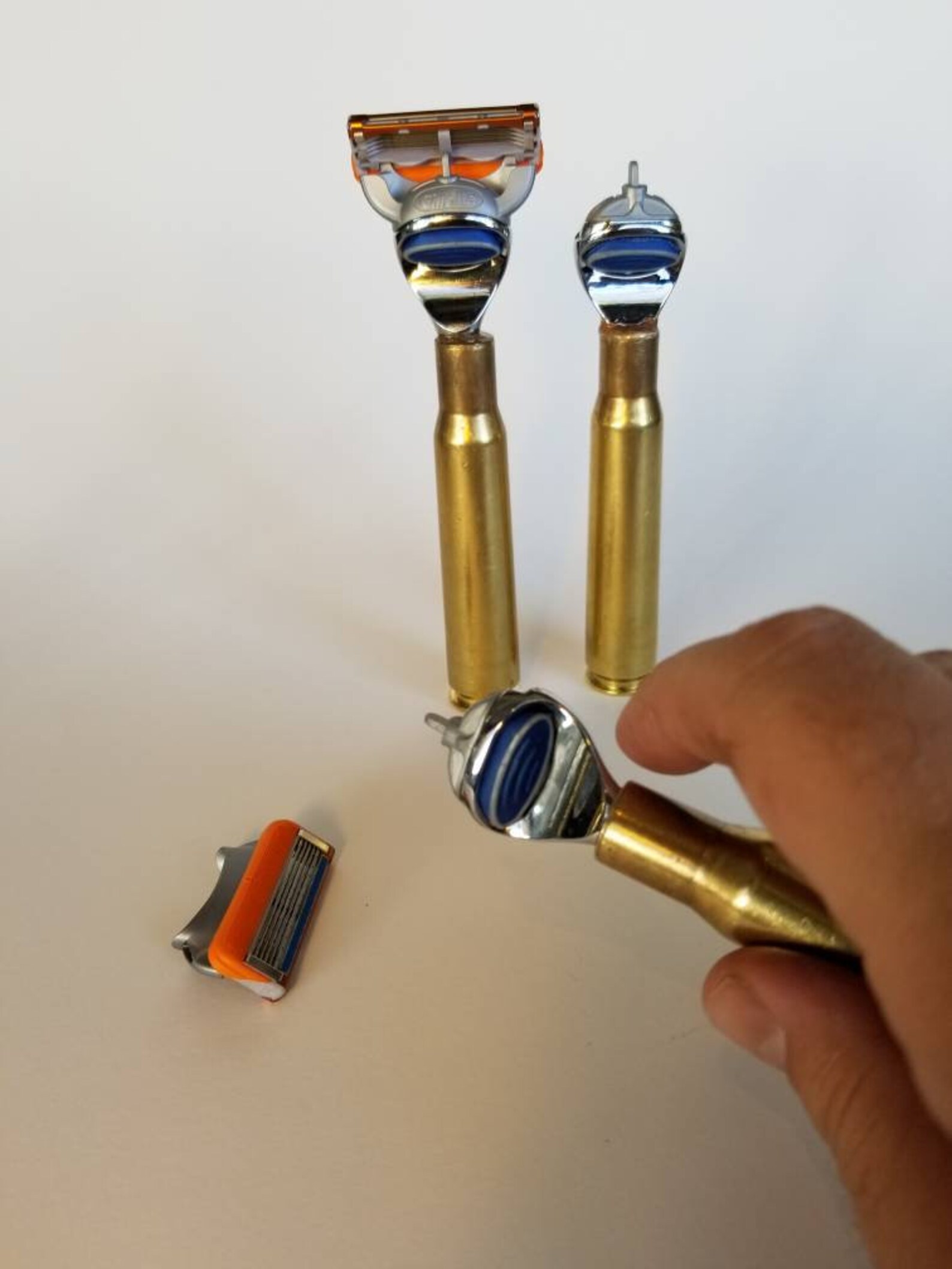 50 Caliber Brass Bullet Razor by Homer Cuts. - Etsy