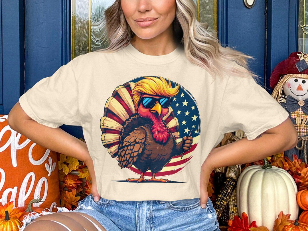 Thanksgiving Turkey MAGA Trump Shirt, Funny Thanksgiving Tee, Make ...