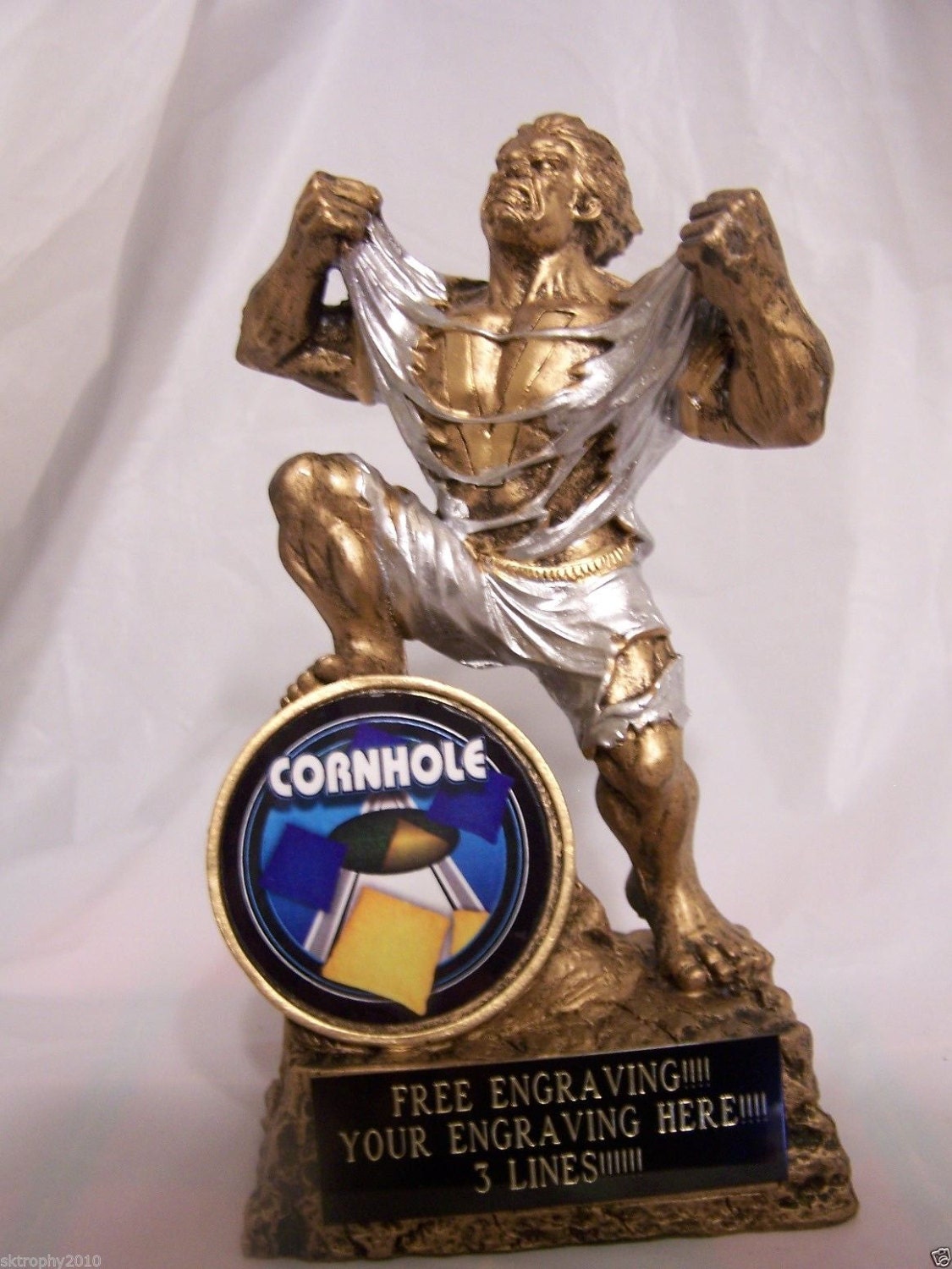 Monster Corn Hole Trophy Corn Hole/bean Bag Toss Trophy FREE - Etsy