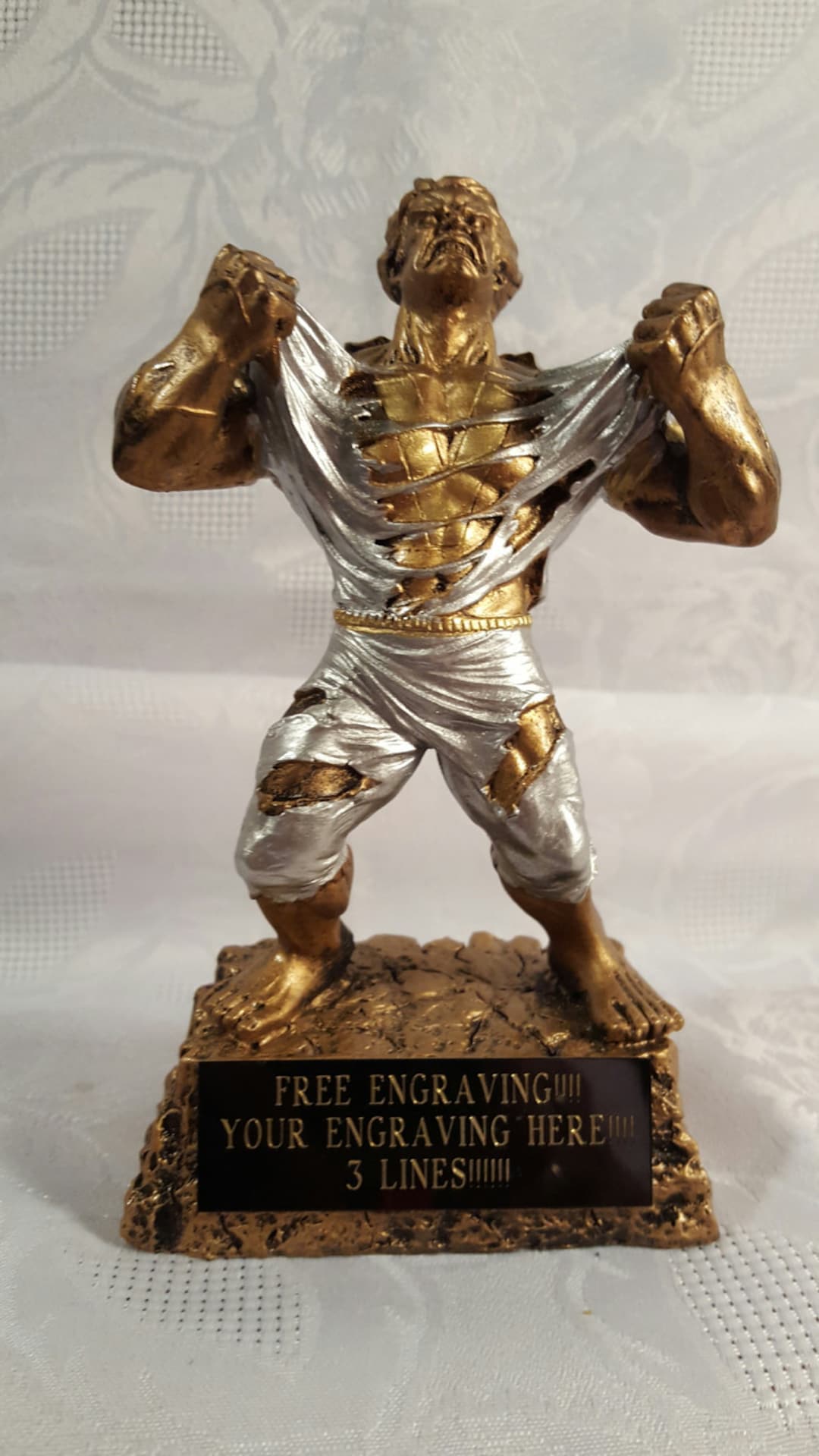 Hulk Monster Trophy Weightlifter- Salesman of the Year- Free Engraving ...