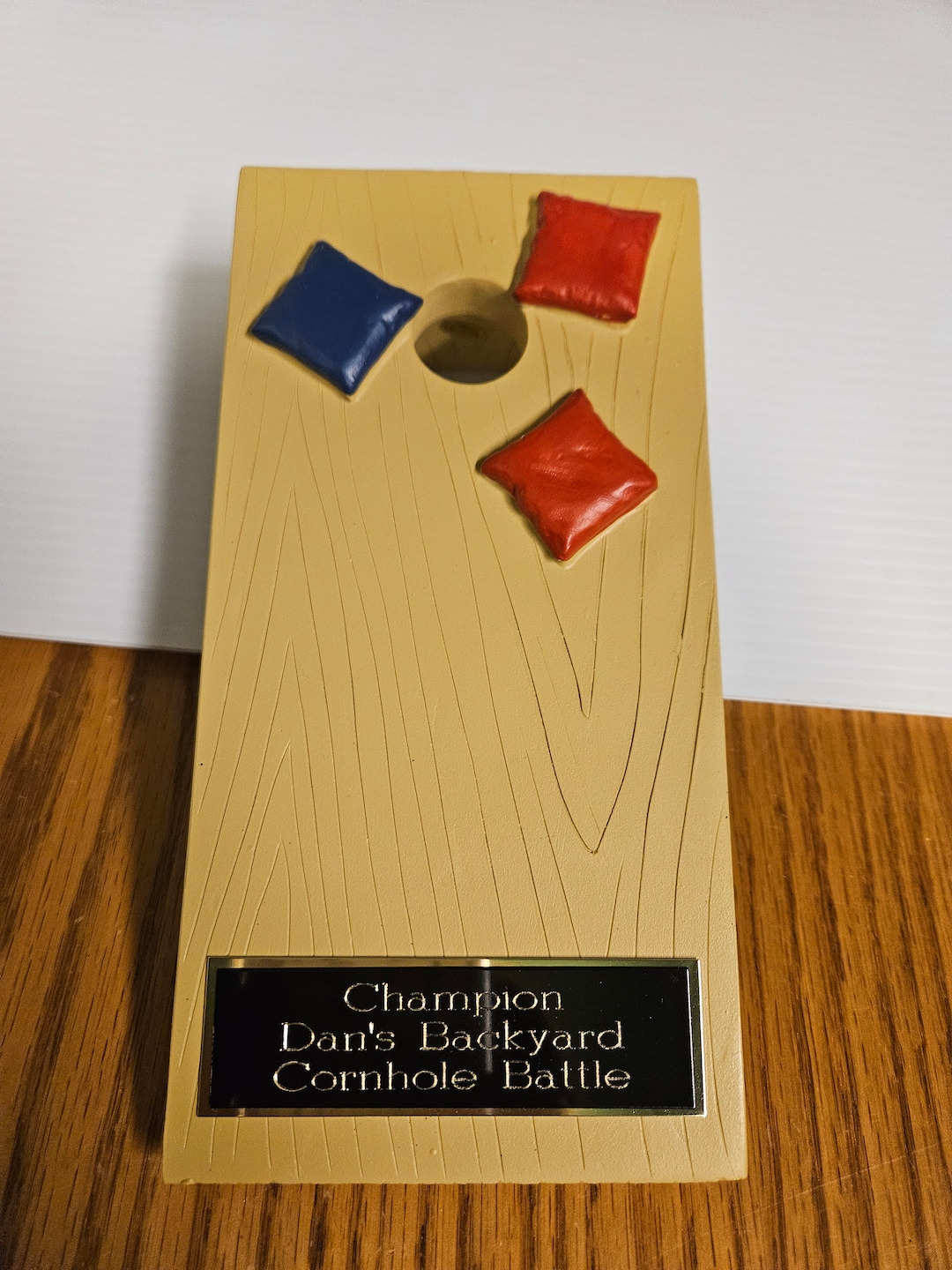Corn Hole Resin Trophy Bean Bag Toss Trophy Award - FREE ENGRAVING - Etsy
