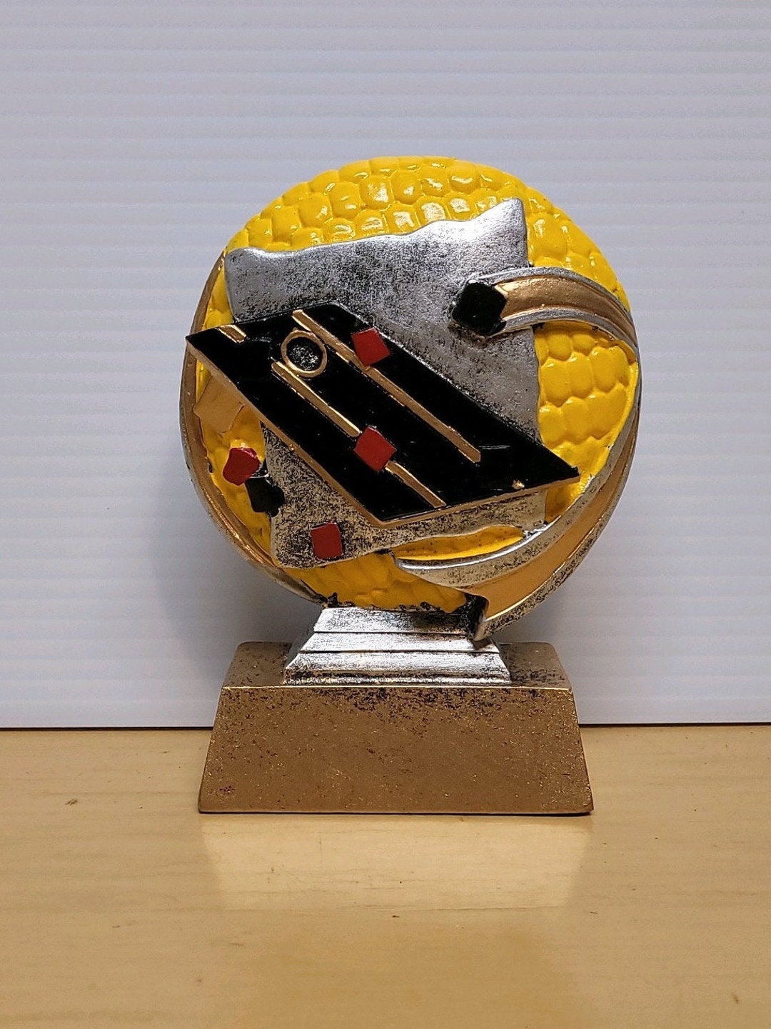 Colored Cornhole Resin Trophy Bean Bag Toss Trophy Award - FREE ...