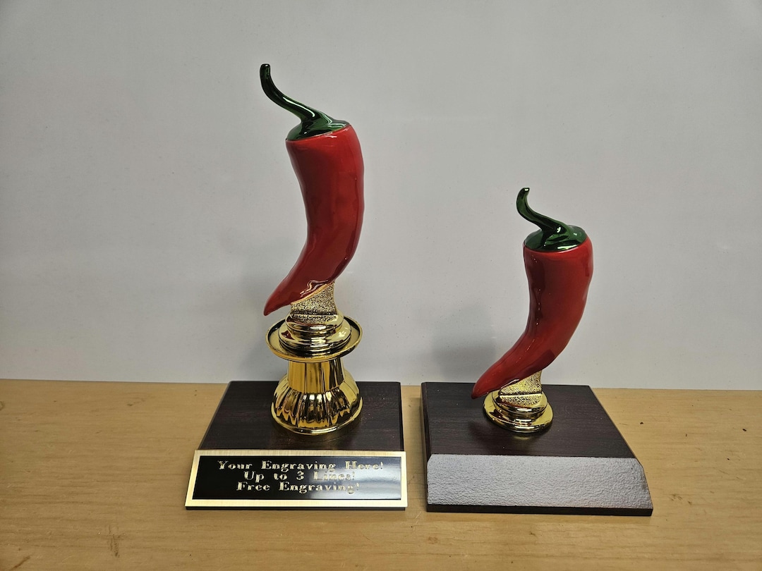 Chili Cook off Trophy Set 1st and 2nd Place Award Cooking Contest-free ...