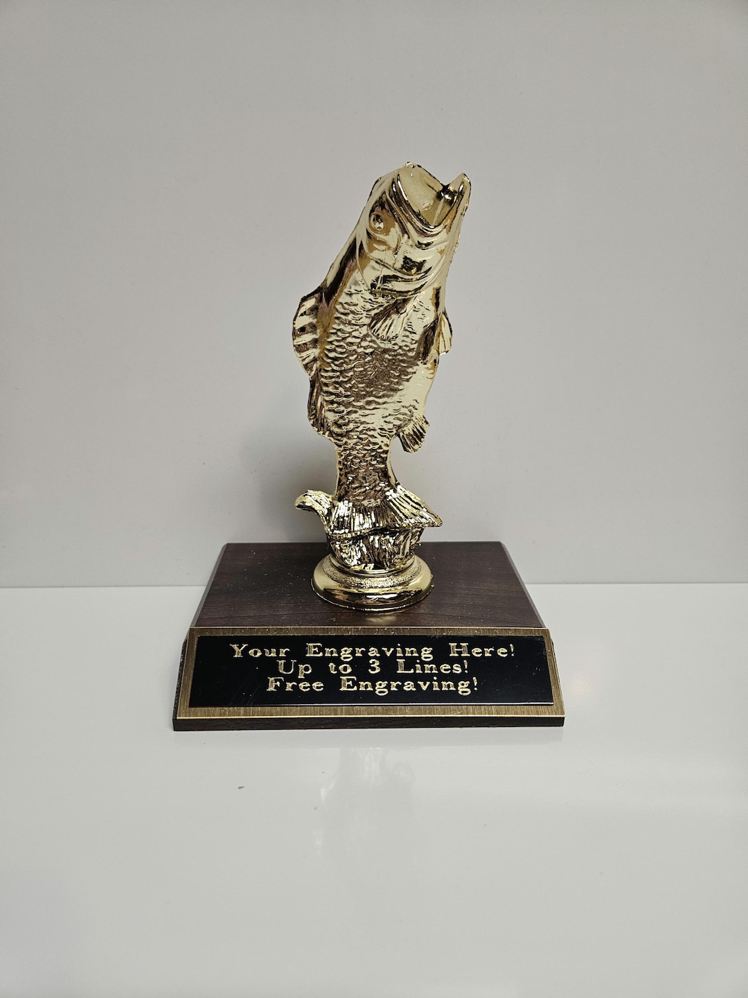 Big Bass Trophy Award First Place Biggest Bass Fishing Tournament-free ...