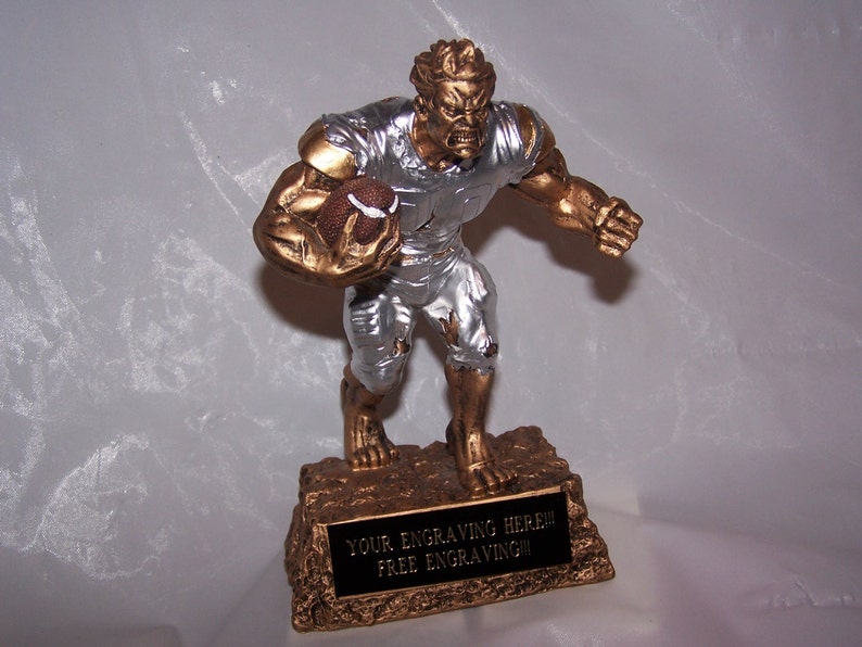 Monster Football Fantasy Football Trophy Award Free Engraving! - Etsy