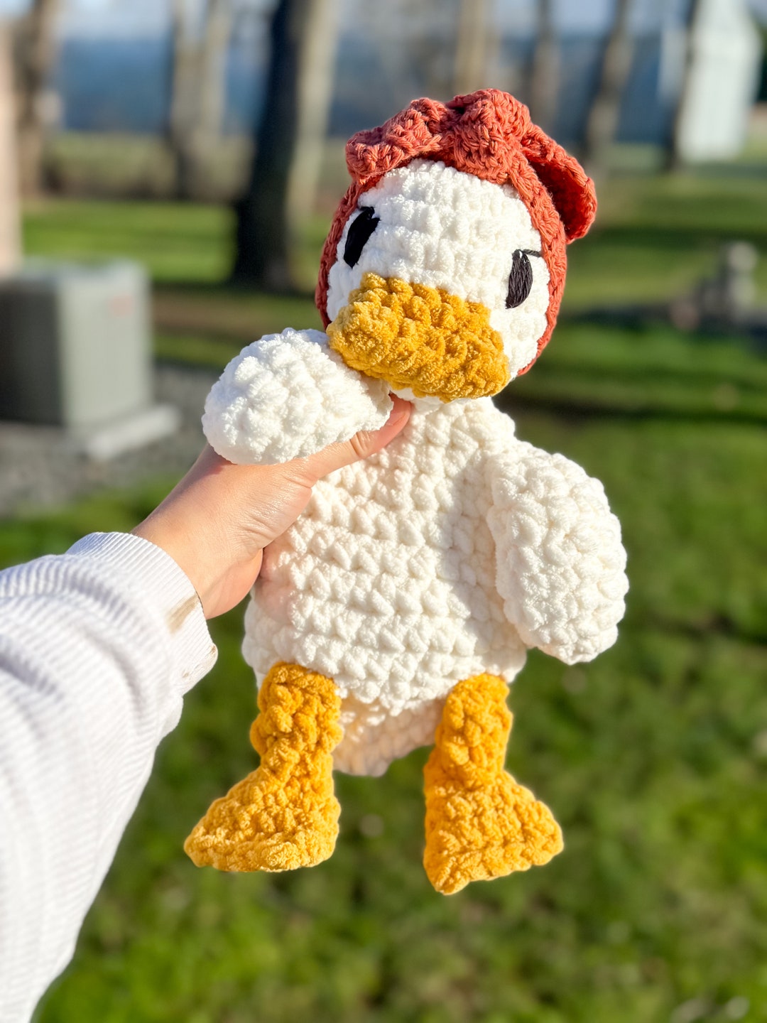Crochet Duck - Duck Snuggler - Della Duck - Della Duck Snuggler ...