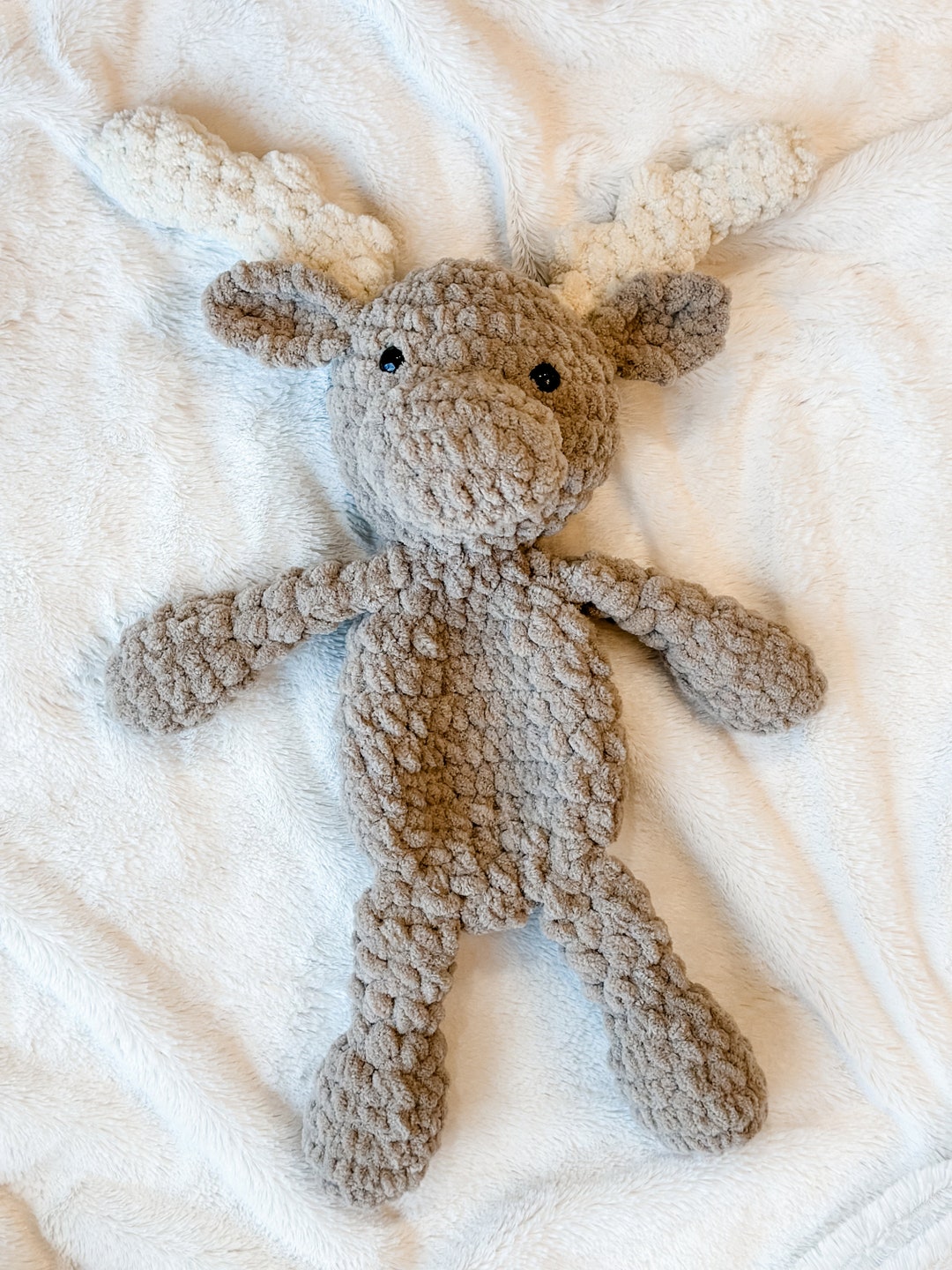 Moose Snuggler - Crochet Moose - Crochet - Moose - Moose Lovey - Moose ...