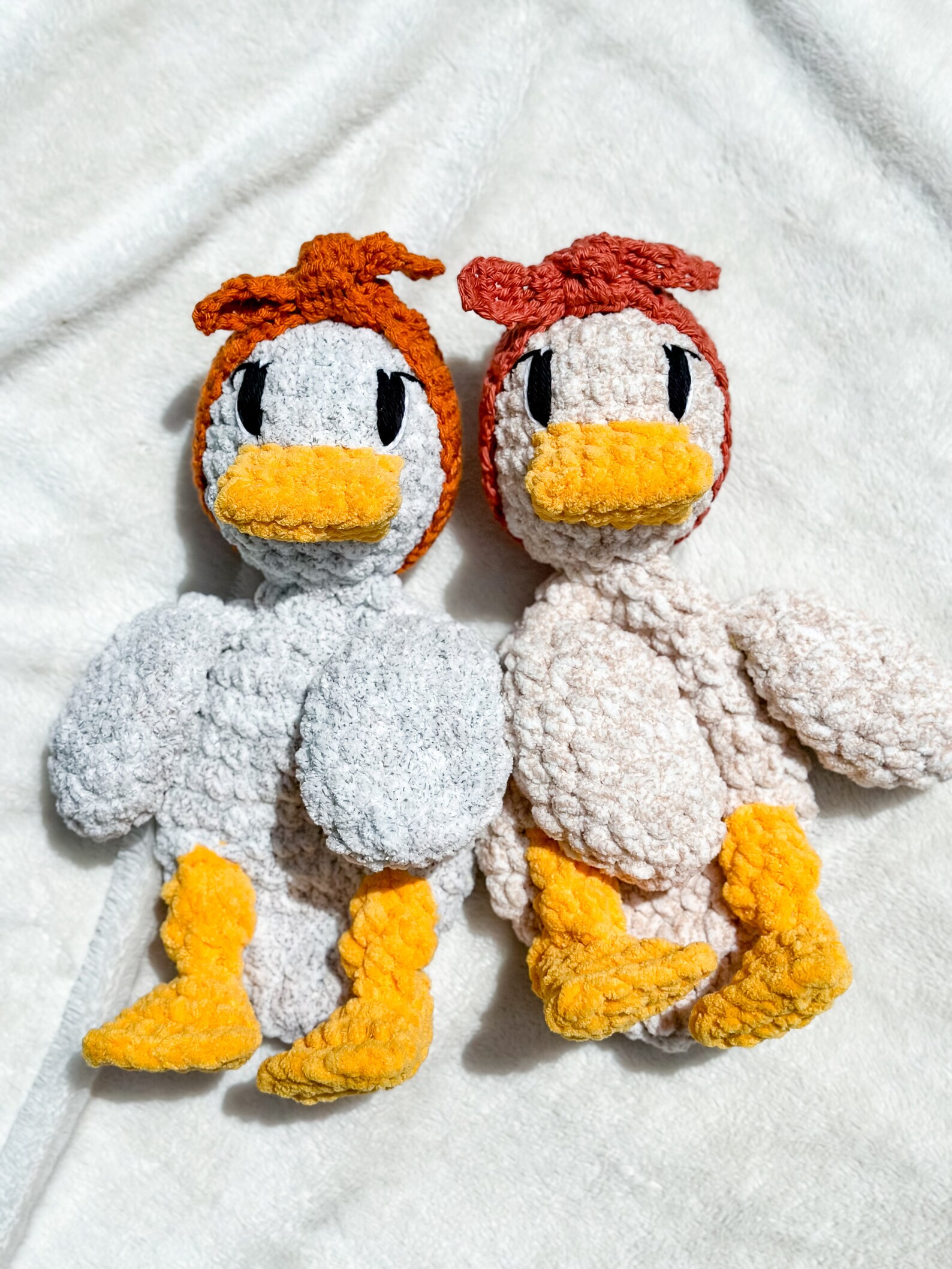 Crochet Duck Duck Snuggler Della Duck Della Duck Snuggler Crochet Lovey ...