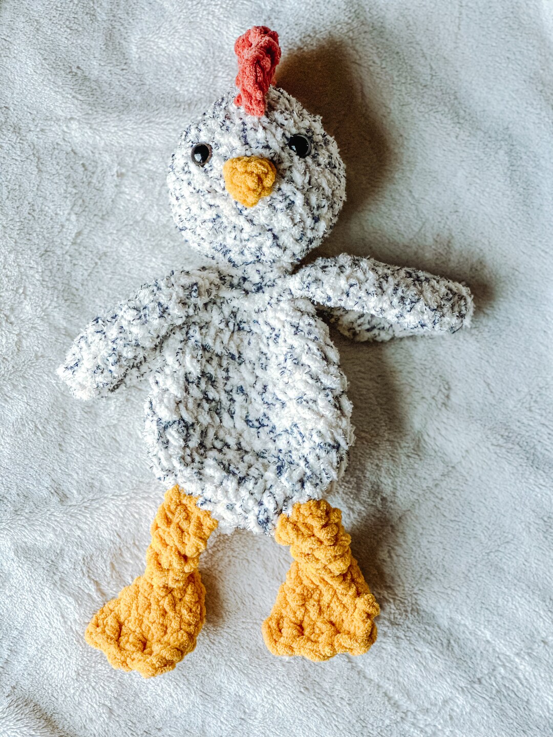 Chicken Snuggler - Chicken Lovey - Crochet Chicken - Chicken Plushie ...