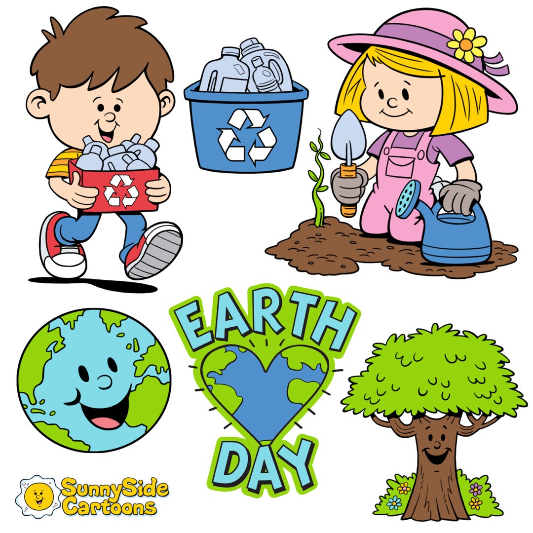 Earth Day- Add These Eco-friendly Cartoons to Your Earth Day Project ...