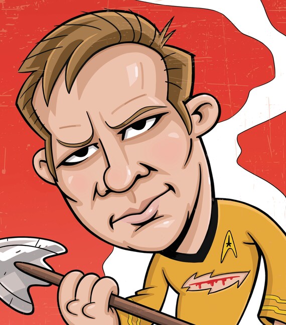Art & Collectibles Star Trek 12x18 Art Print Amok Time Kirk Prints etna ...