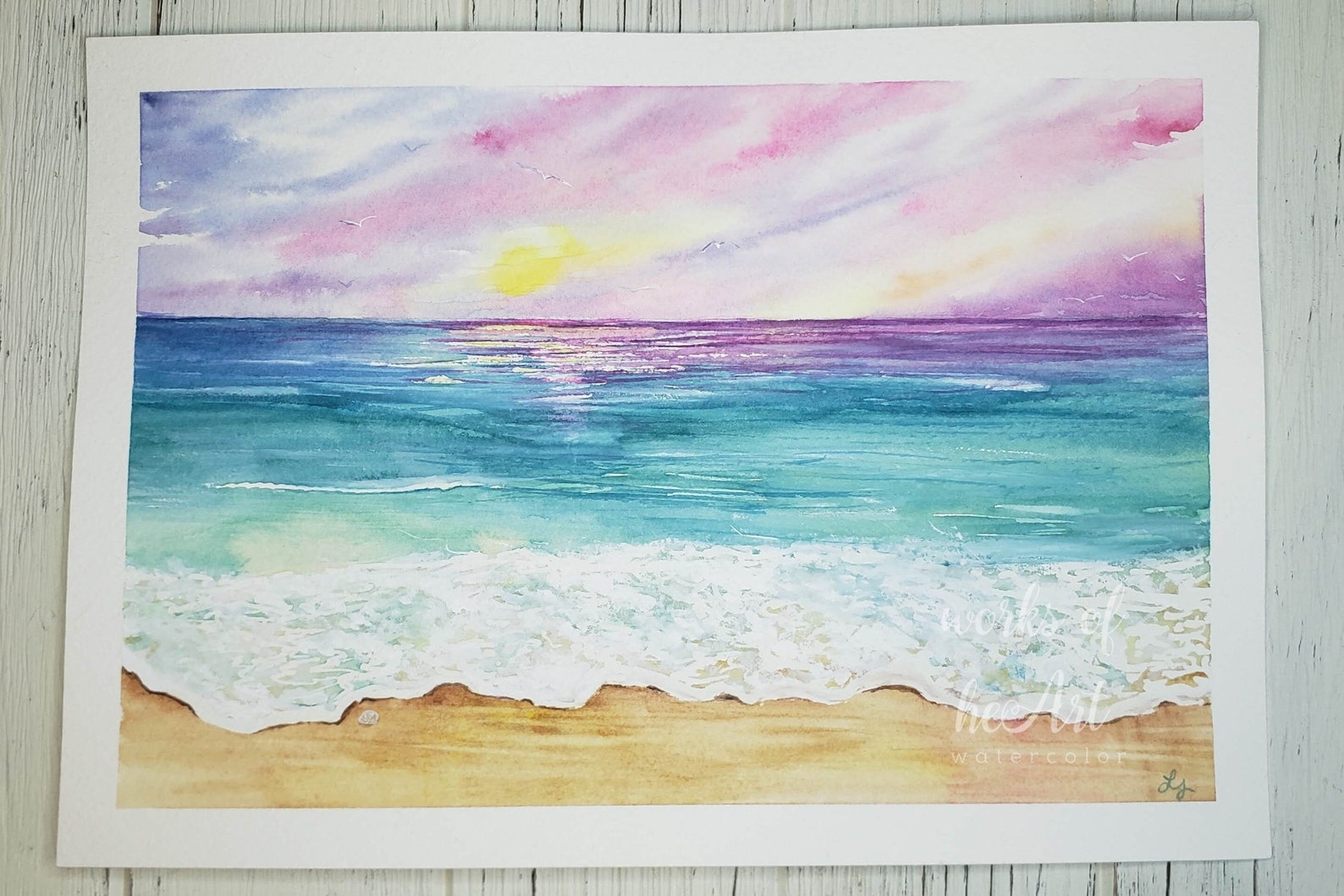 Sunset Beach Wall Art Tropical Beach Sunset Art Decor Wall Art Tropical ...