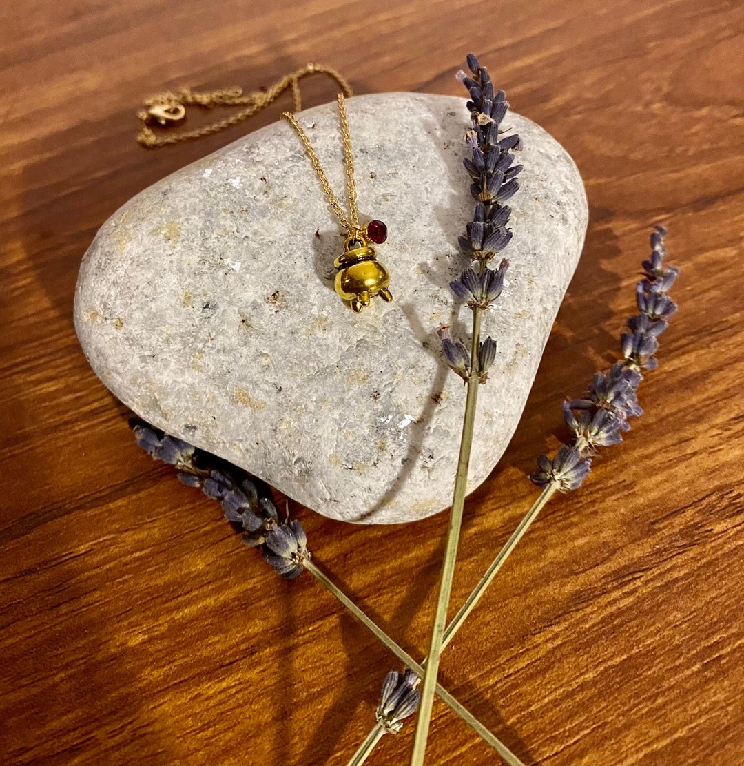 Gold Cauldron Charm Necklace, Witch Cauldron Necklace - Etsy