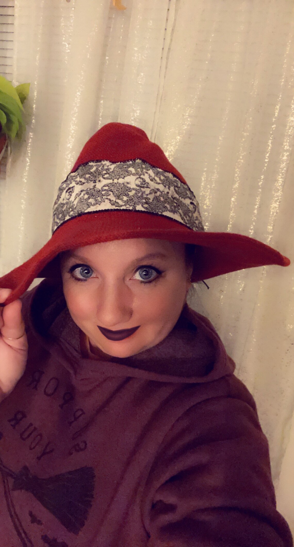 Custom Knit Witch Hat With Ribbon, Witch Hat, Knit Witch Hat, Vintage ...