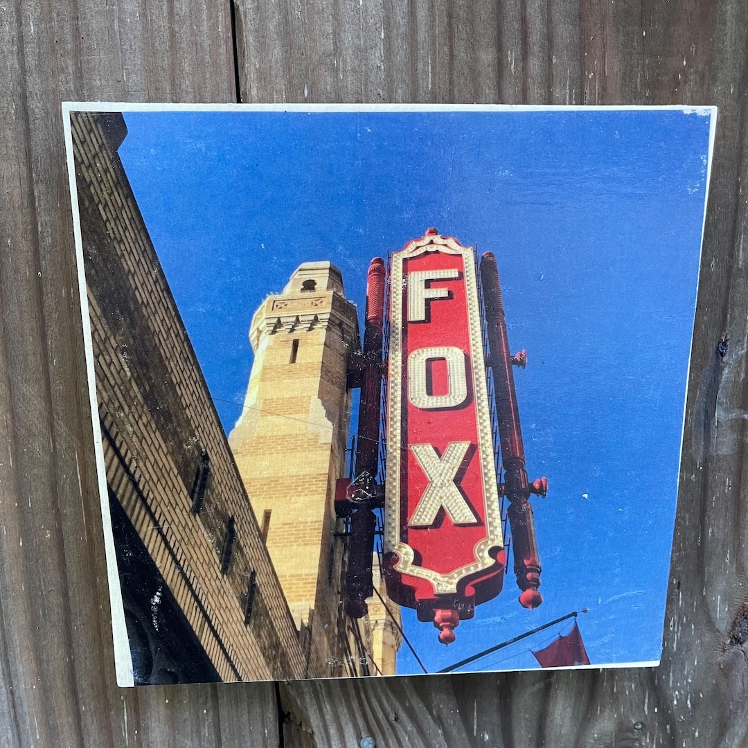 Fox Theater on Wood Panel 8x8” - Etsy