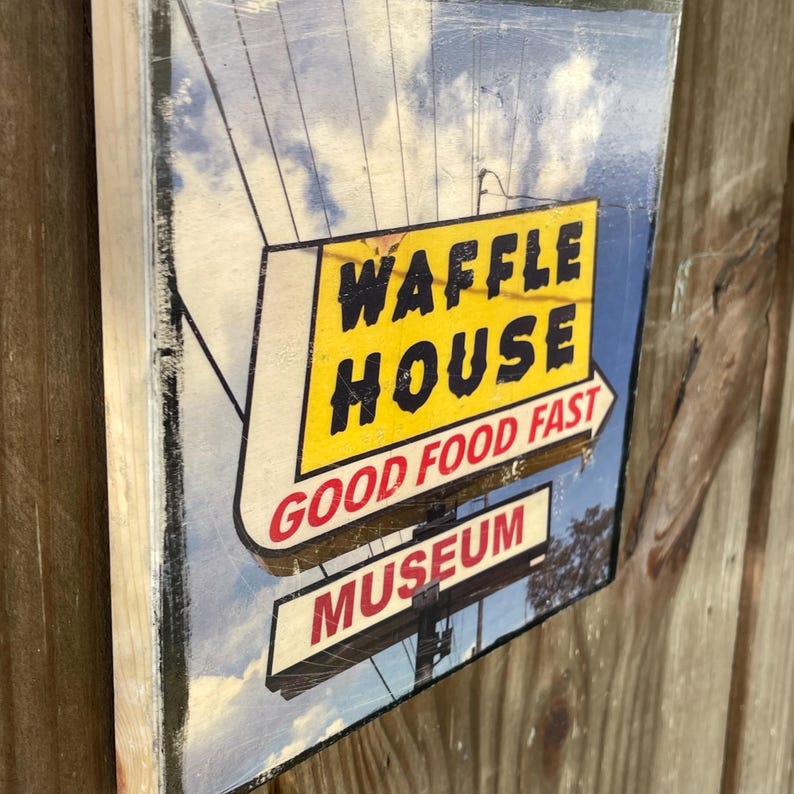 Waffle House Museum Wood Panel 8x8” - Etsy