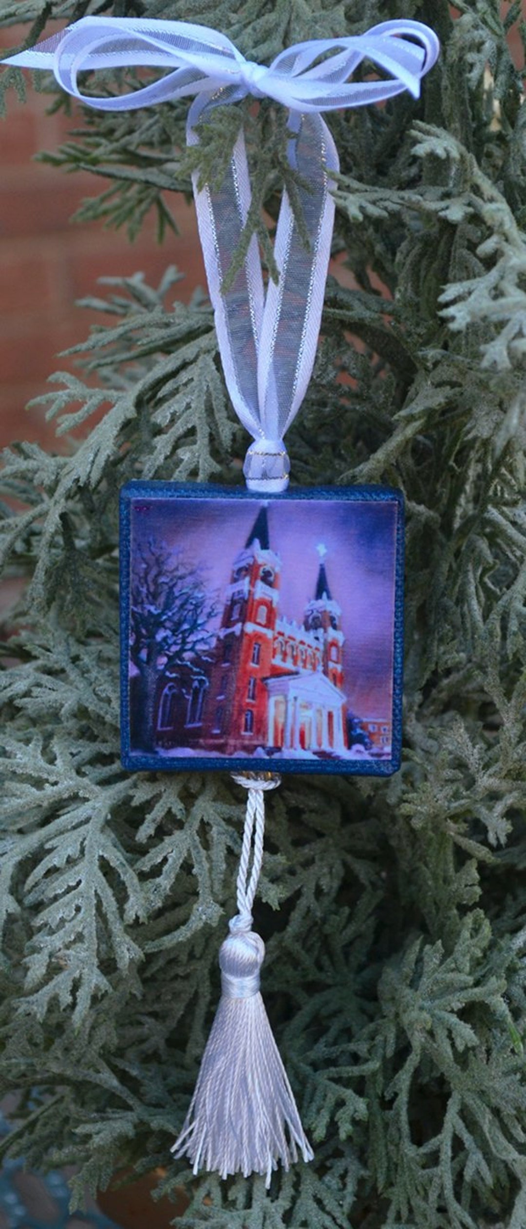 St. Aloysius Church Mini Canvas Ornament or Magnet: Spokane Washington ...
