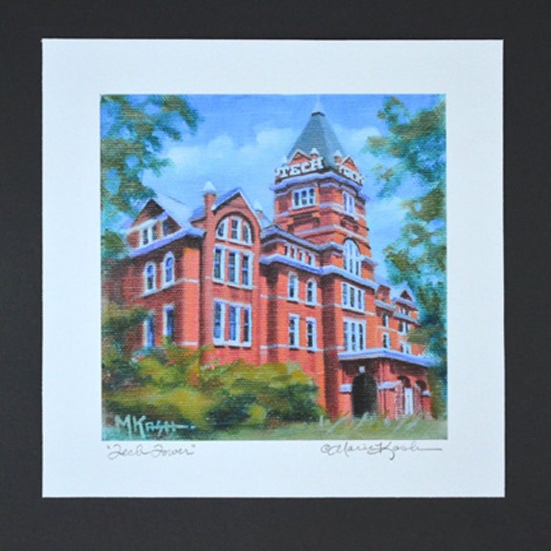 GEORGIA TECH Print / College Art Print / Georgia Tech Fine Art Print - Etsy