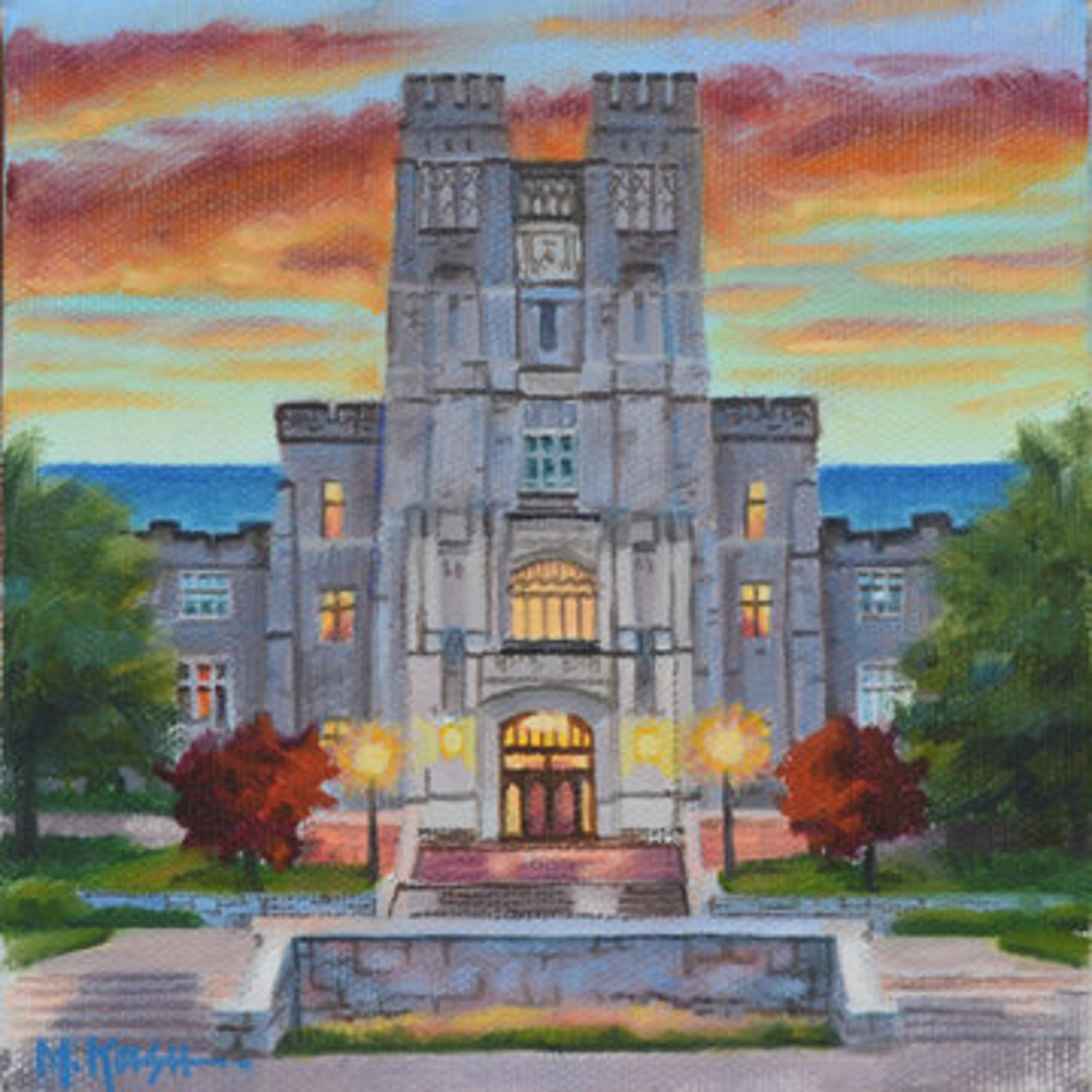 VIRGINIA TECH Print / College Art Print / Virginia Tech Fine - Etsy