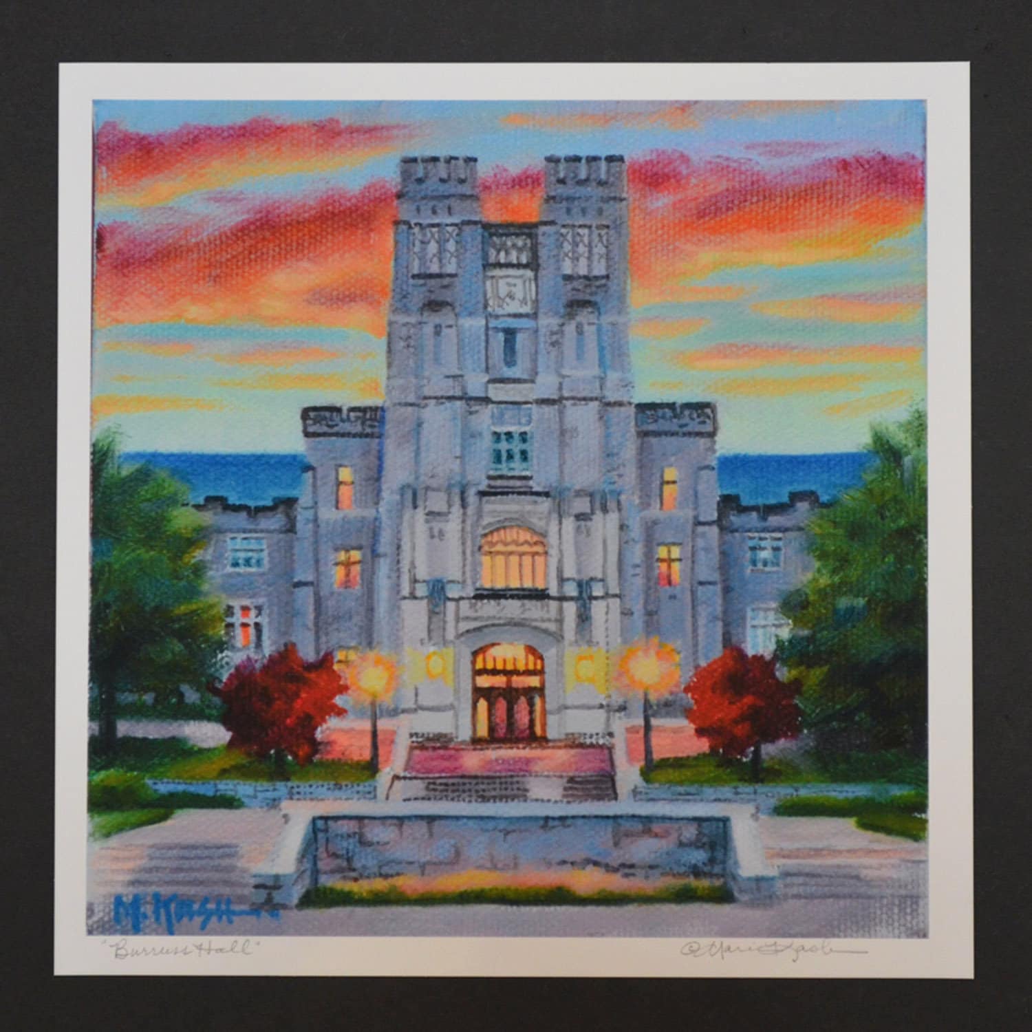 VIRGINIA TECH Print / College Art Print / Virginia Tech Fine - Etsy