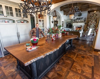 Custom Live Edge Island Counter Tops - Etsy