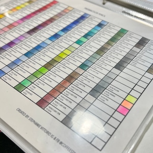 Prismacolor Pencil Chart - Etsy