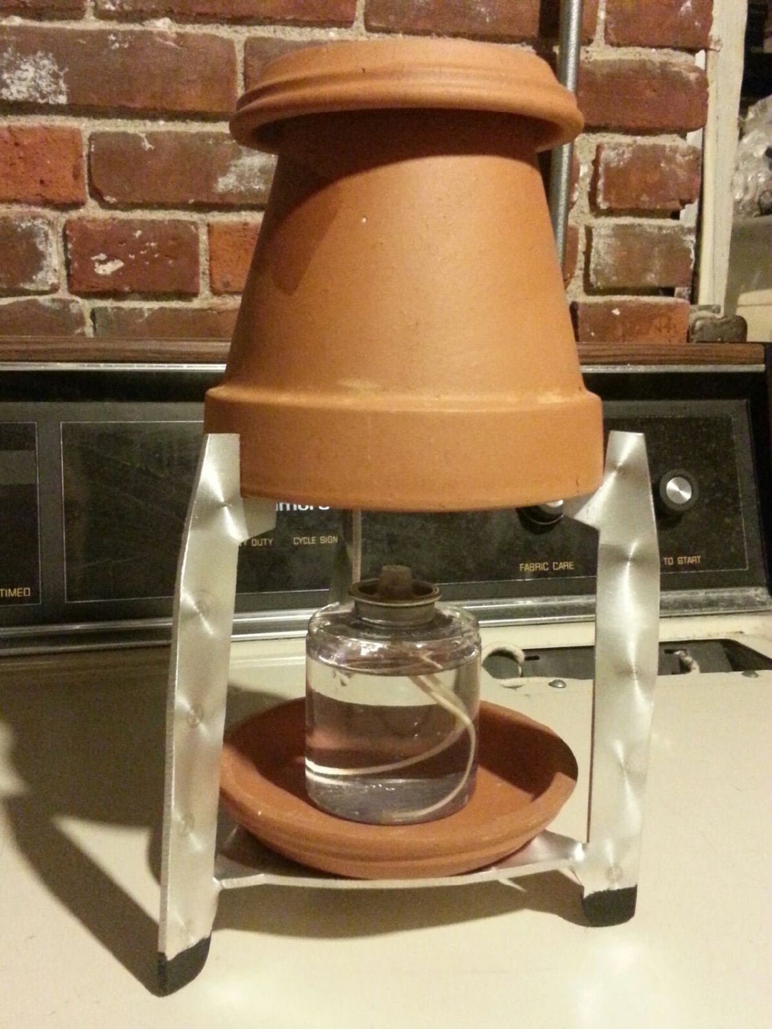 Stand for Apx 5" Flowerpots That Permits Candles to Heat a Flower Pot ...