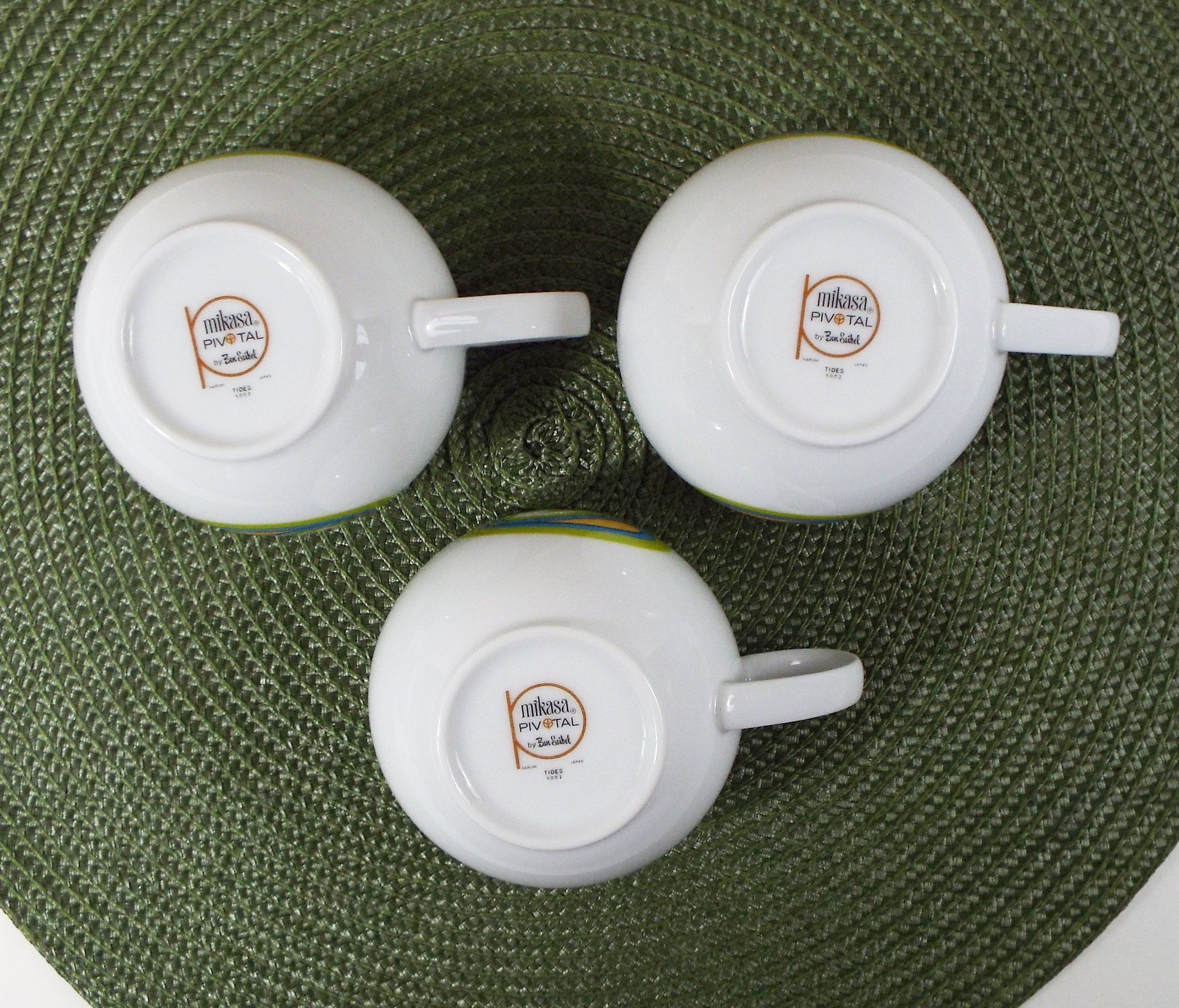 1970s Mikasa TIDES Cups and Saucers (3 Sets), Designed by Ben Seibel - Etsy