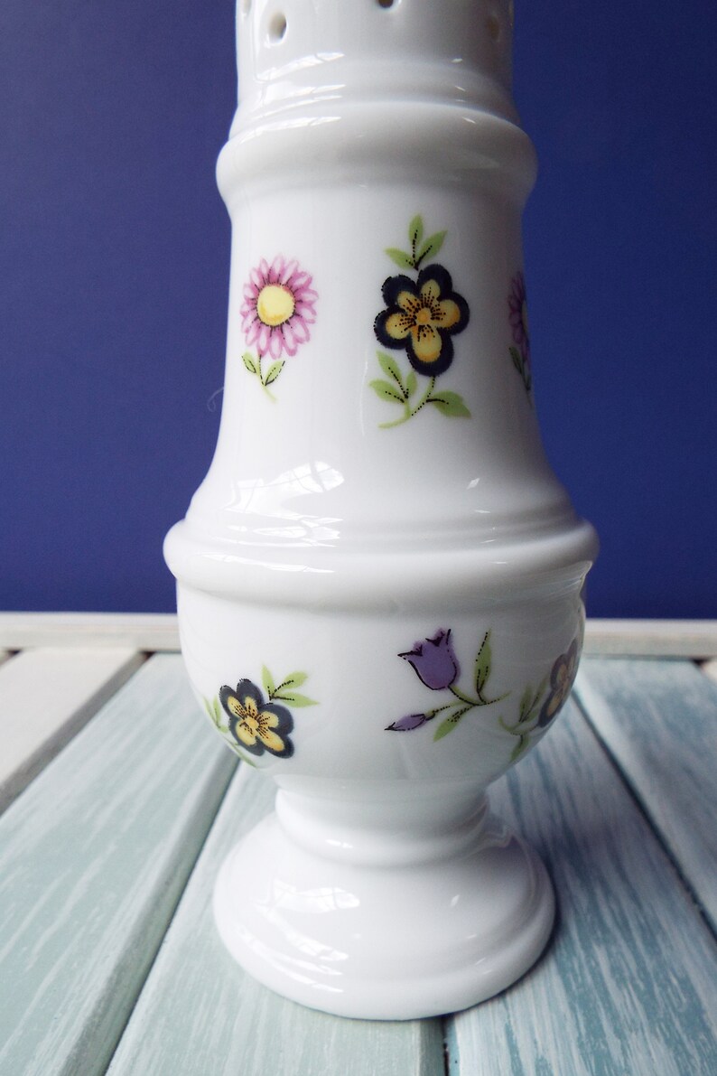Vintage Porcelain Sugar Shaker / Muffineer With Florals EXC! - Etsy
