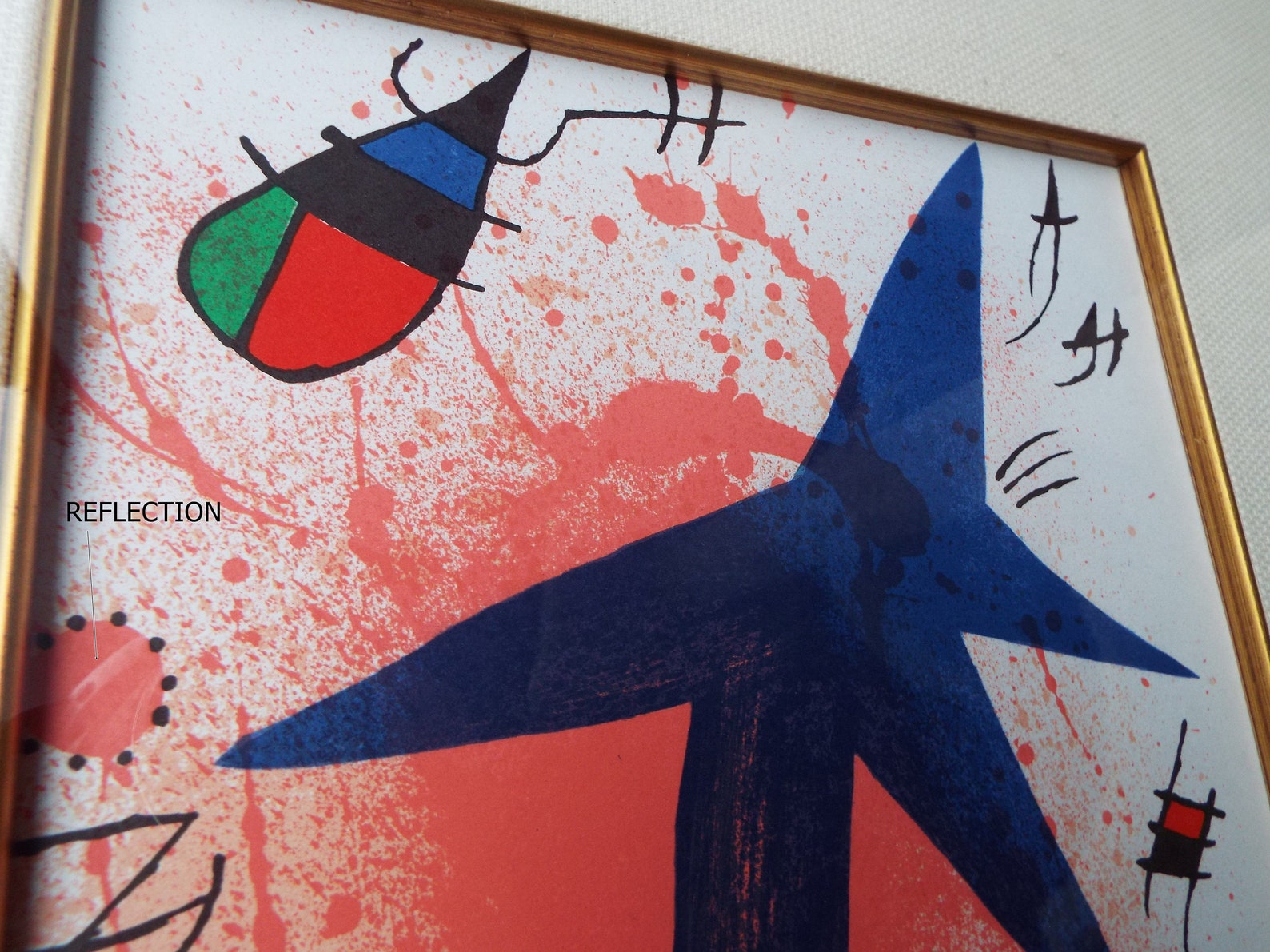 JOAN MIRO C. 1972 Blue Star Unsigned Hand Colored Lithograph ...