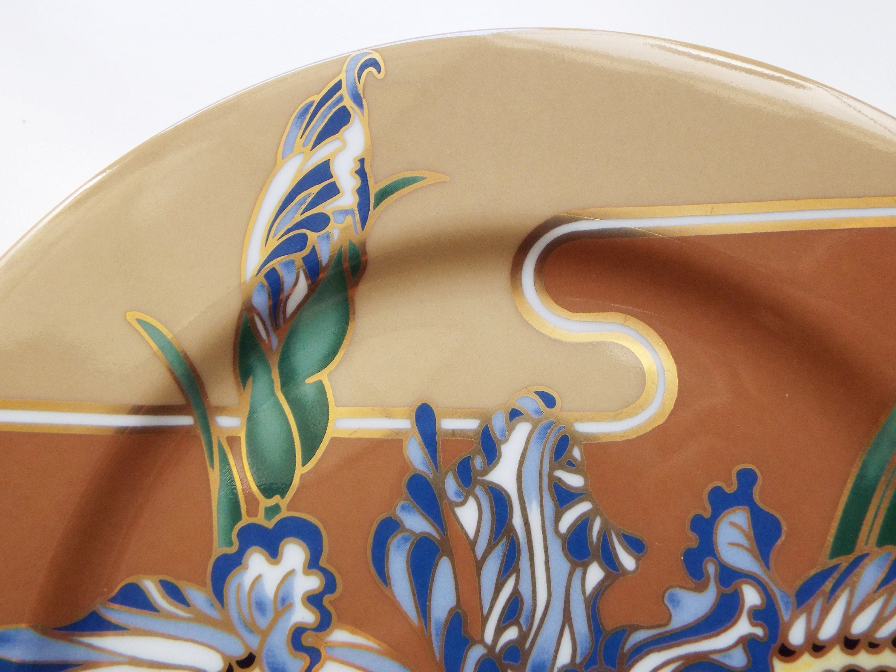 5 Fitz and Floyd cloisonne Iris - Etsy