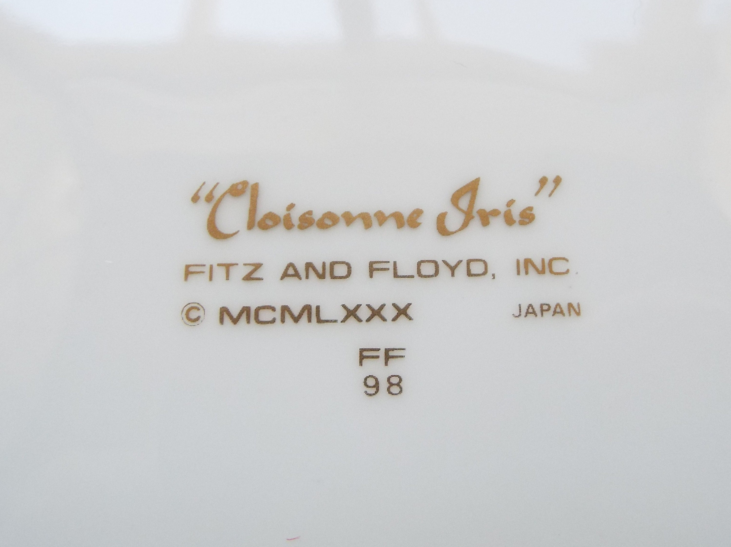 5 Fitz and Floyd cloisonne Iris - Etsy