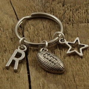 Rugby Keyring, Rugby Keychain, Rugby Ball Keychain, Personalised Rugby ...