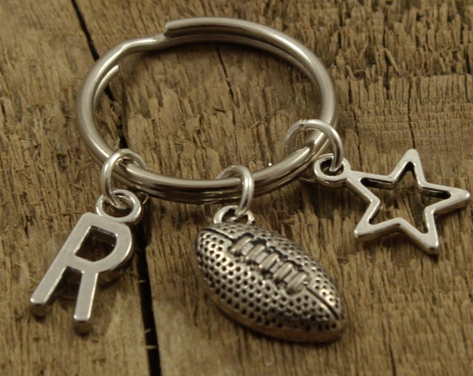 Rugby Keyring, Rugby Keychain, Rugby Ball Keychain, Personalised Rugby ...