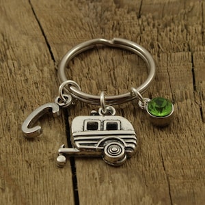 Caravan Keyring, Caravan Keychain, Personalized Caravan Gift ...
