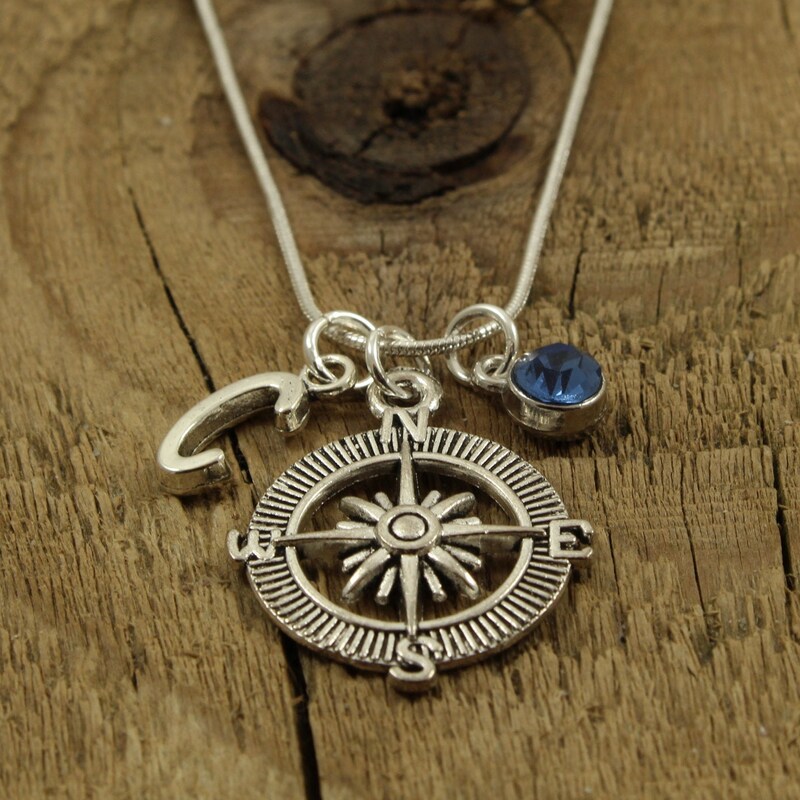 Compass Necklace - Etsy