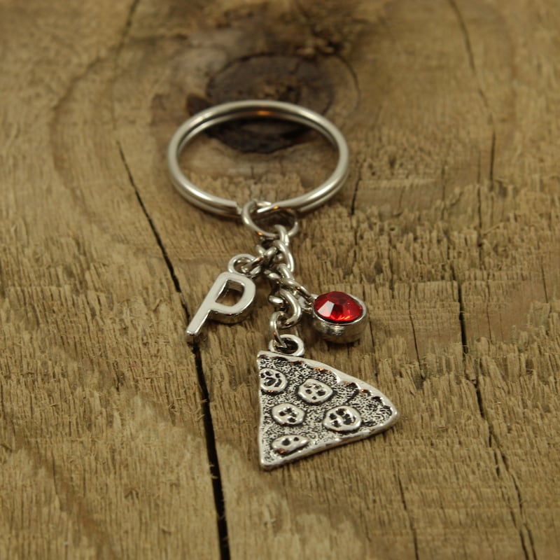 Pizza Keychain - Etsy