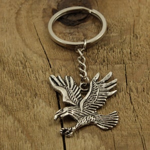 Eagle Keychain Eagle Keyring Silver Eagle Keychain Eagle - Etsy UK