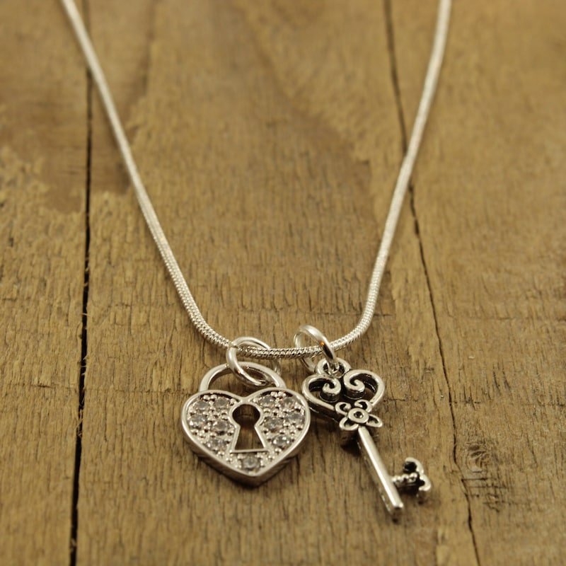 Mini Heart Lock and Key - Etsy