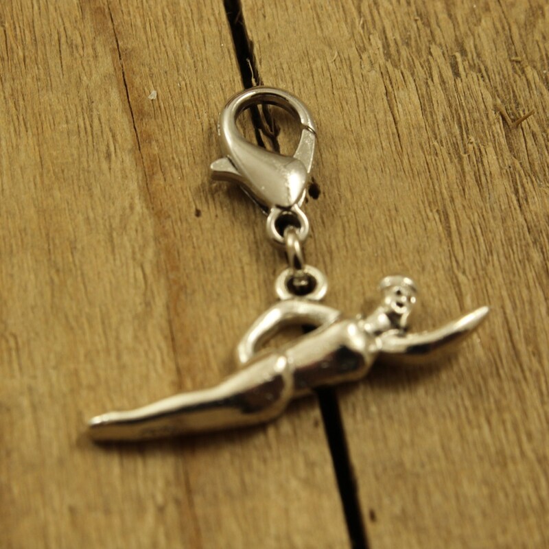 Swimmer Charm - Etsy